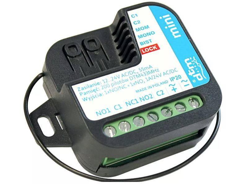 Odbiornik 2-kanałowy DTM MINI | Bramy przemysłowe \ Sterowniki ...