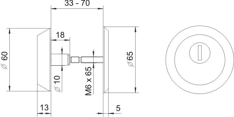 Szyld antywłamaniowy LOB BIZON MT21 | | dobram.pl: akcesoria do bram i ramp